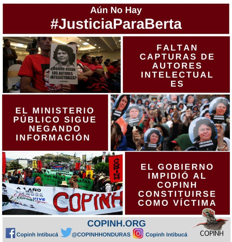 COPINH: Comunicado de Prensa 22/08/2018 - COPINH