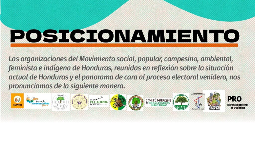 Posicionamiento – Elecciones 2025 – COPINH