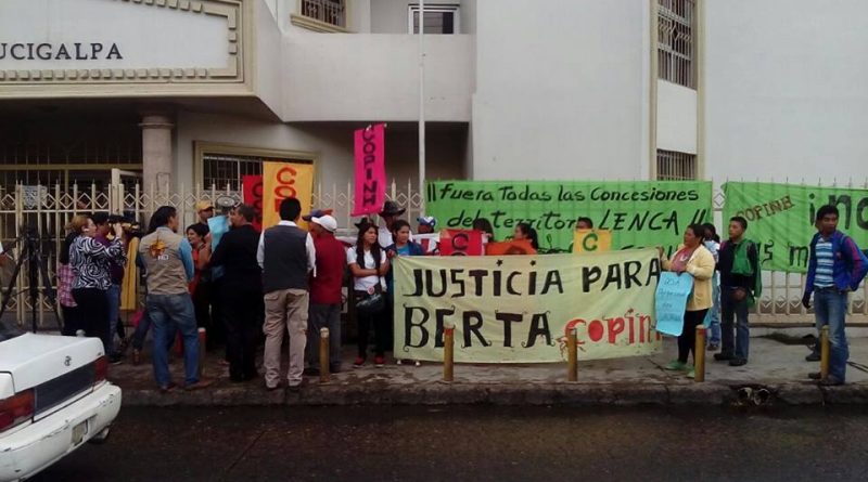 COPINH EN ACCION, 22 AGOSTO 2016 - COPINH