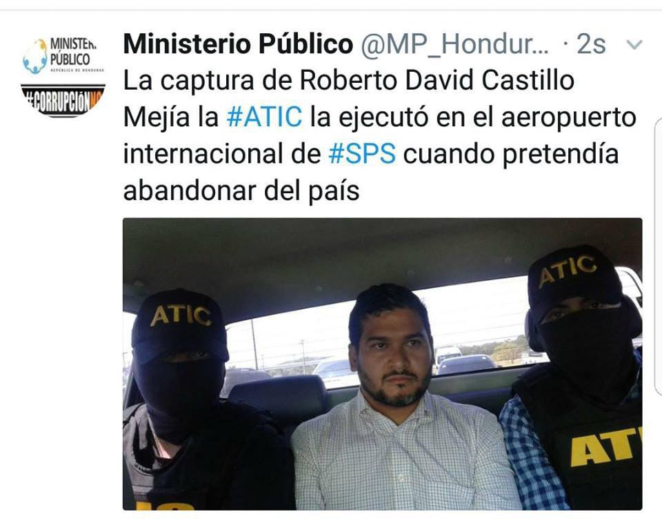 La posición del COPINH ante la captura de David Castillo, gerente ...